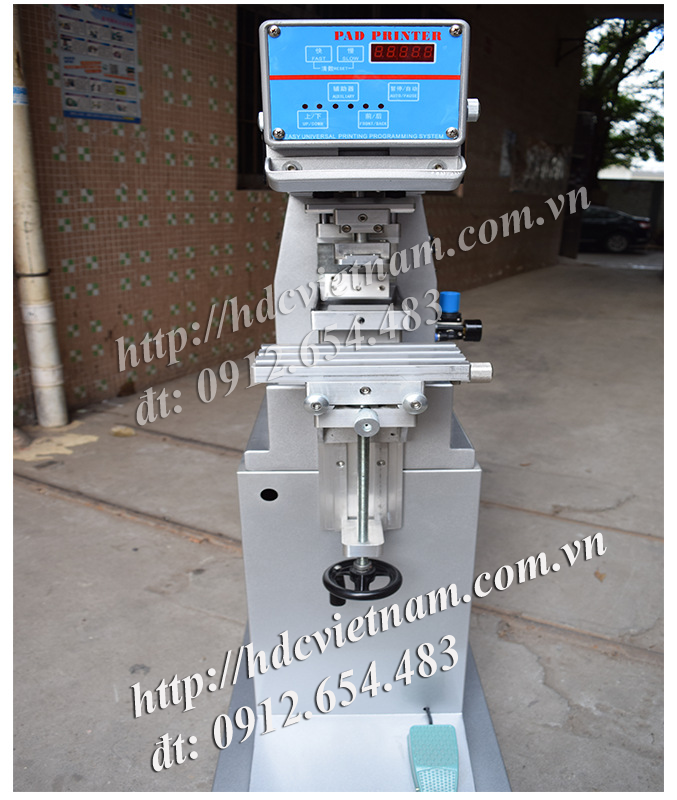 máy in tampon, máy in tampon 1 mầu, máy in tampon 2 mầu, máy in tampon 4 mầu, máy in logo trên ...